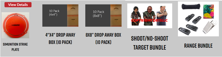 Reactive Targets, Paper Targets, and Range Bundle. – Drop Zone Targets